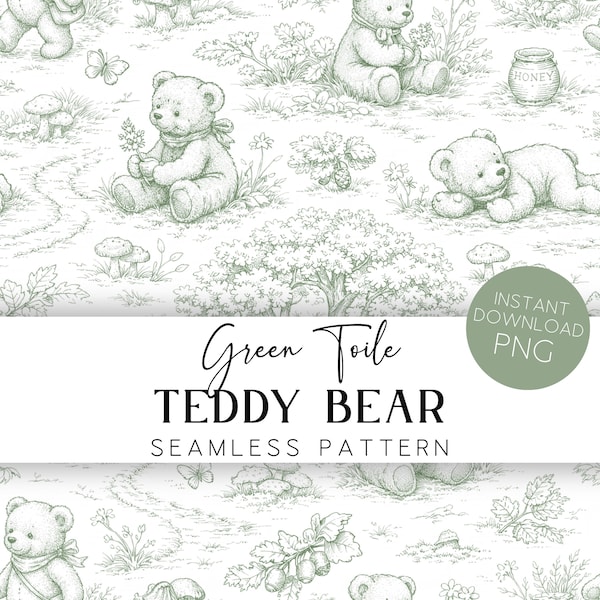Pistachio Bear - Etsy UK