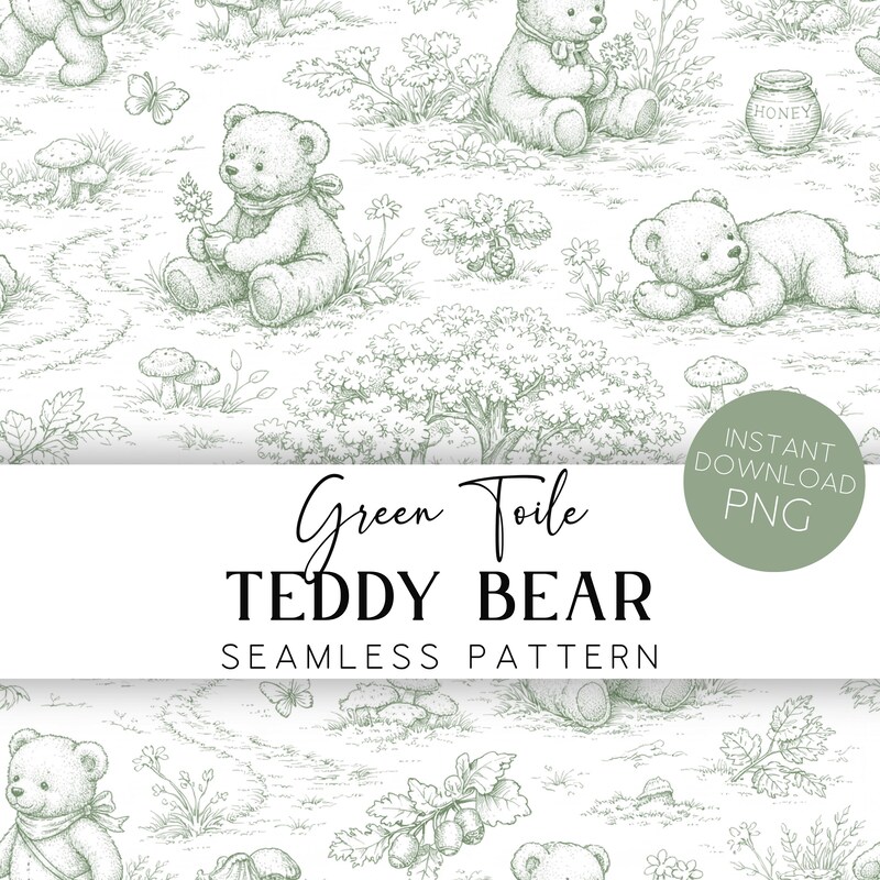 Pistachio Bear - Etsy UK