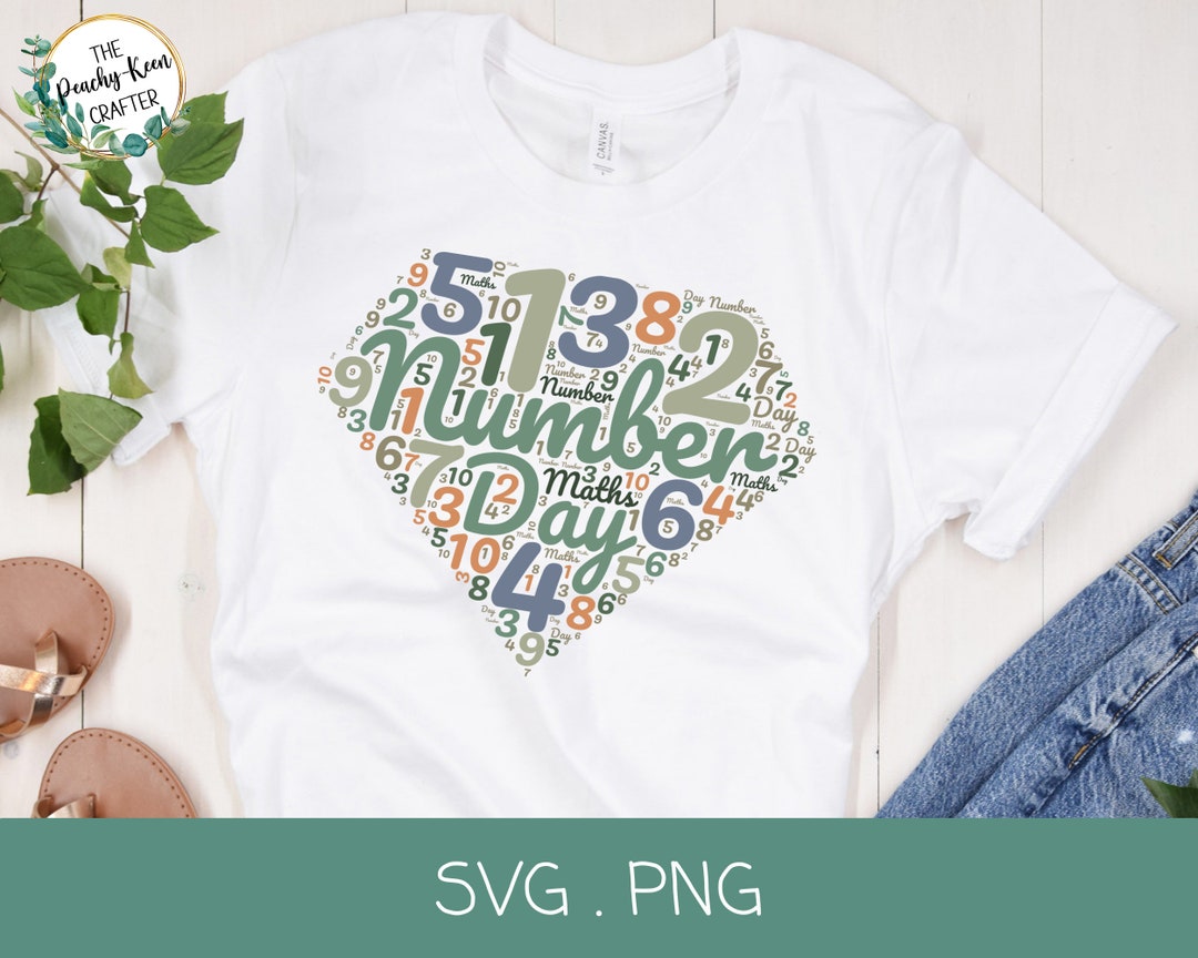 Number Day SVG National Math Day PNG Number Bubble Art Digital Download ...