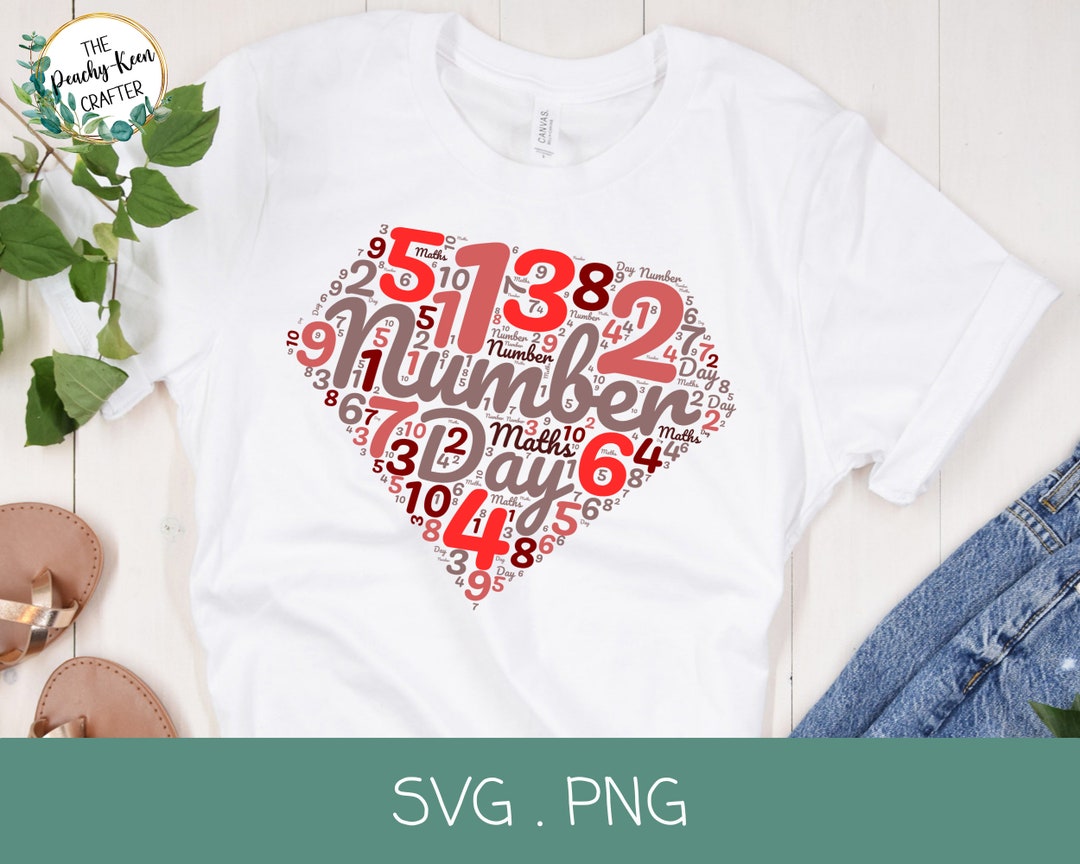 Number Day SVG National Math Day PNG Number Bubble Art Digital Download ...