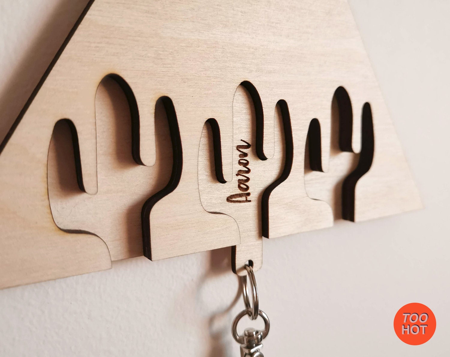 Wooden Keyring UFO, Personalized Key Holder, Wall Mountable, Wooden ...