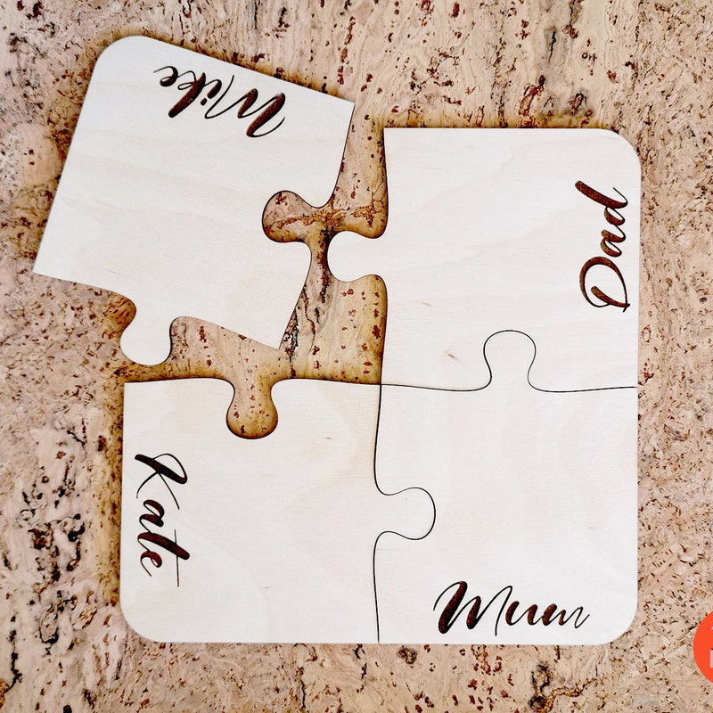 Wooden Piece Coaster - Etsy