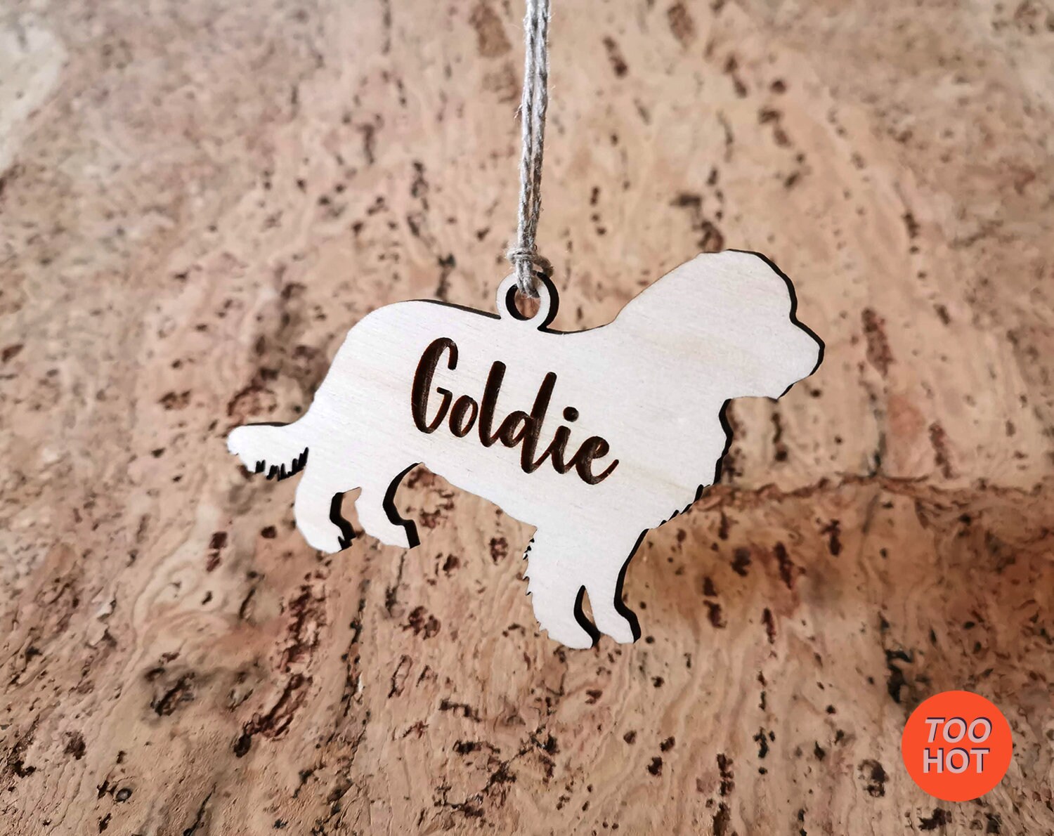 Personalized Dog Ornament, Laser Cut Ornament, Dog Christmas Ornament ...