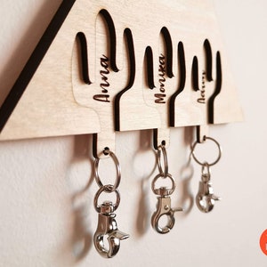 Wooden Keyring UFO, Personalized Key Holder, Wall Mountable, Wooden ...