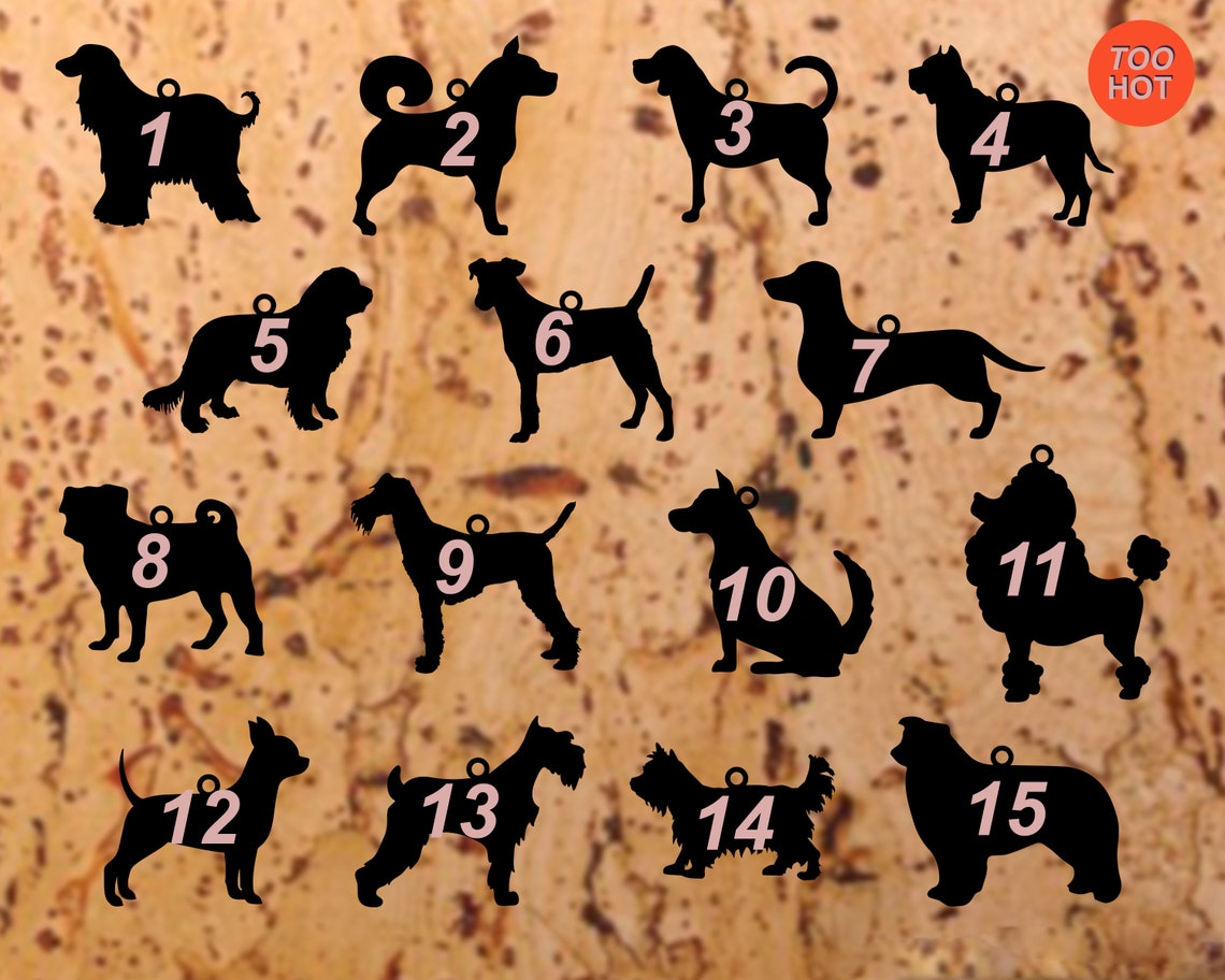 Personalized Dog Ornament Laser Cut Ornament Dog Christmas - Etsy