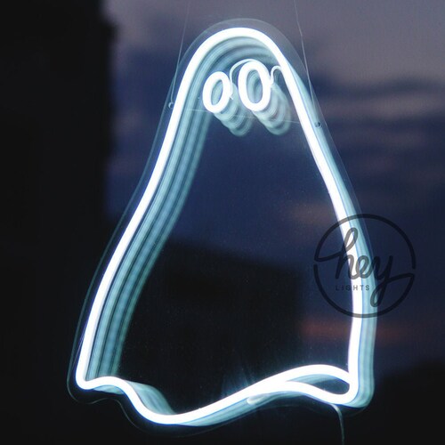 Ghost Neon Sign. Spooky Halloween Led Neon Lamp. Halloween | Etsy