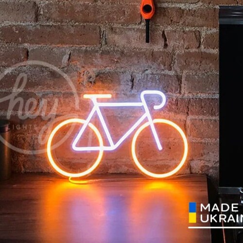 Bicycle LED Neon Sign Choose Your Color Custom Bike Sign - Etsy