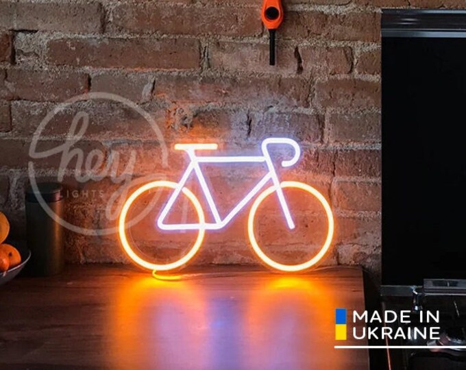 Bicycle LED Neon Sign Choose Your Color Custom Bike Sign - Etsy
