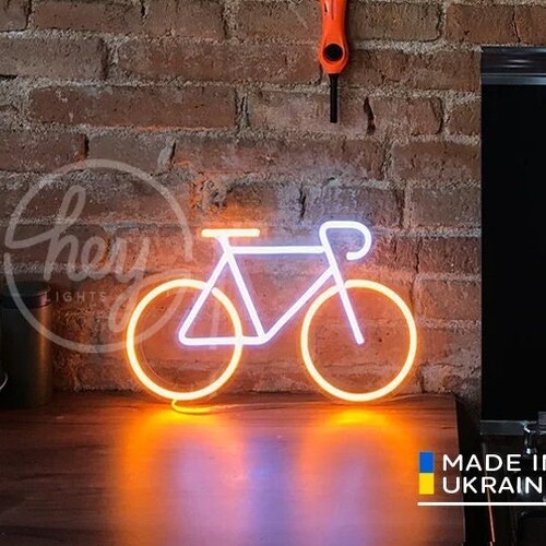 Bicycle LED Neon Sign Choose Your Color Custom Bike Sign - Etsy