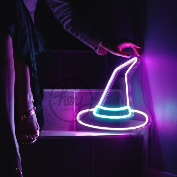 Witch Hat Neon Sign - Etsy