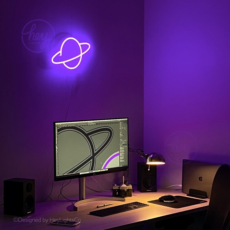 Planet LED Neon Sign - Etsy
