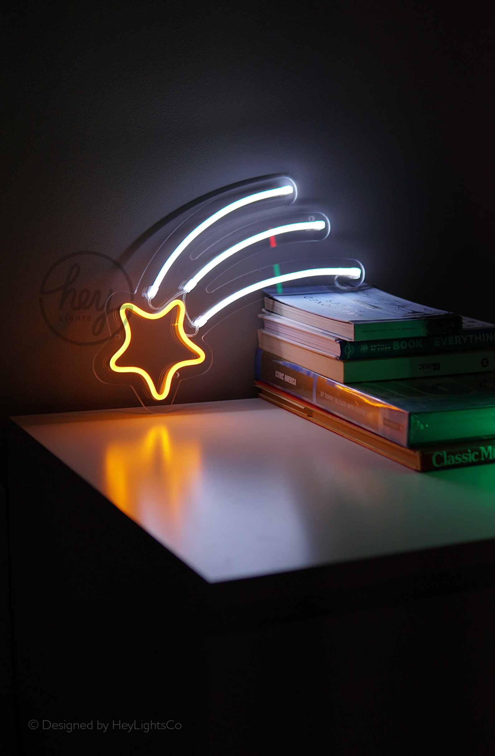 Shooting Star LED Neon Sign Neon Comet - Etsy