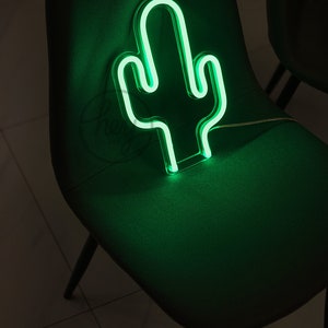 Cactus LED Neon Sign. Cactus Neon Plant - Etsy