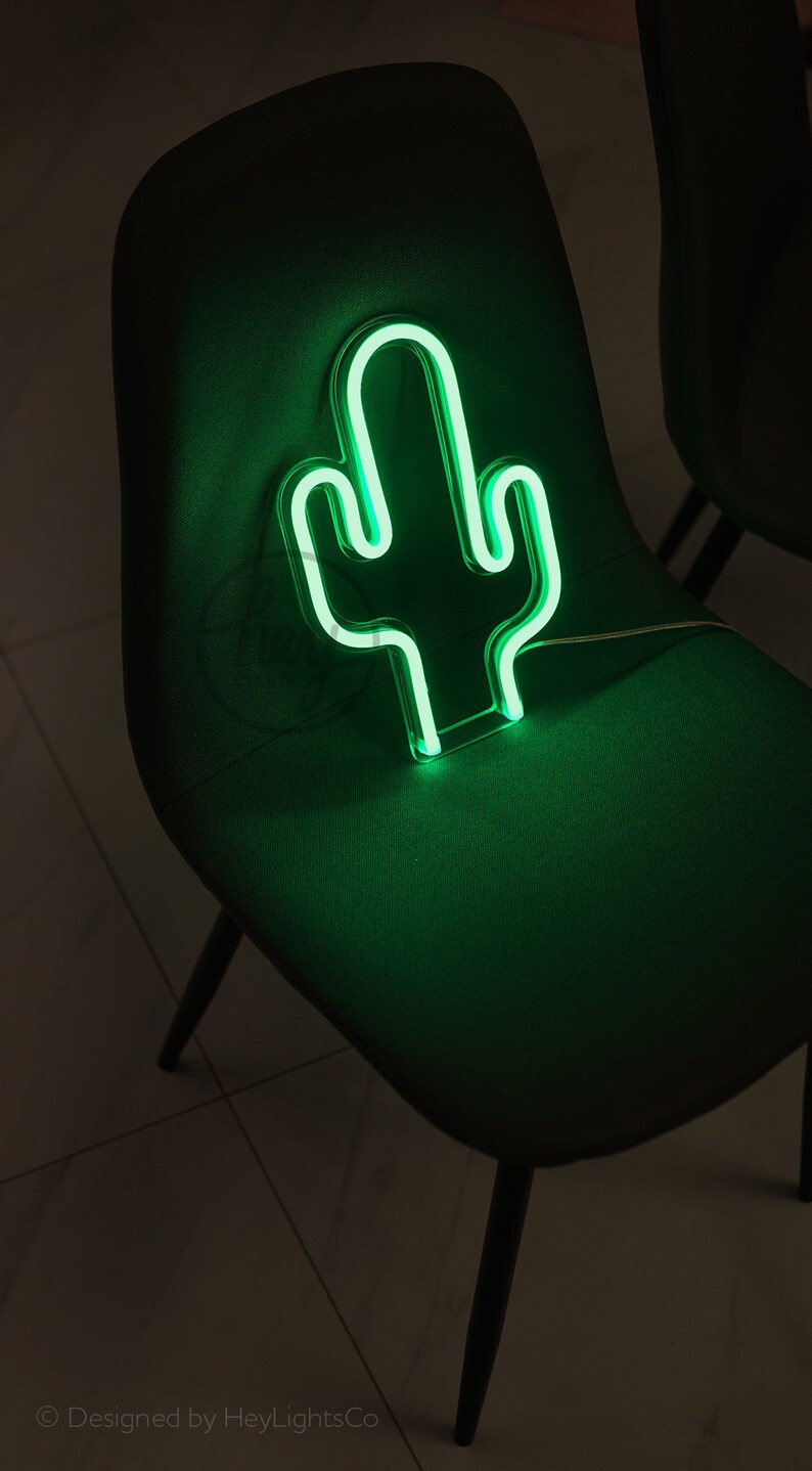 Cactus LED Neon Sign. Cactus Neon Plant | Etsy