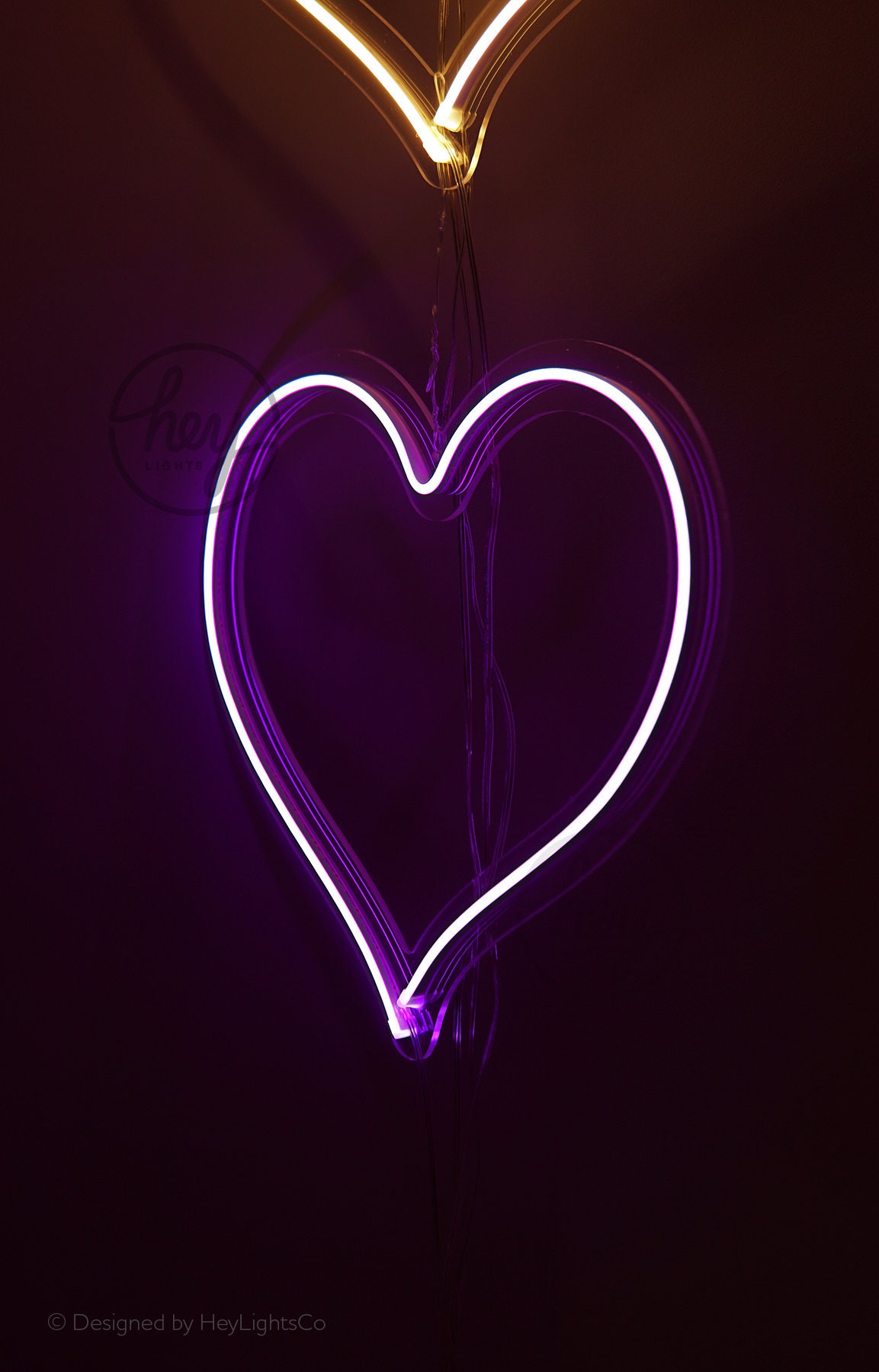 Heart Custom LED Neon Sign. Choose Your Color - Etsy UK