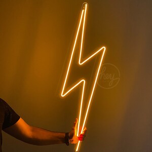 Lightning BOLT LED Neon Sign - Etsy