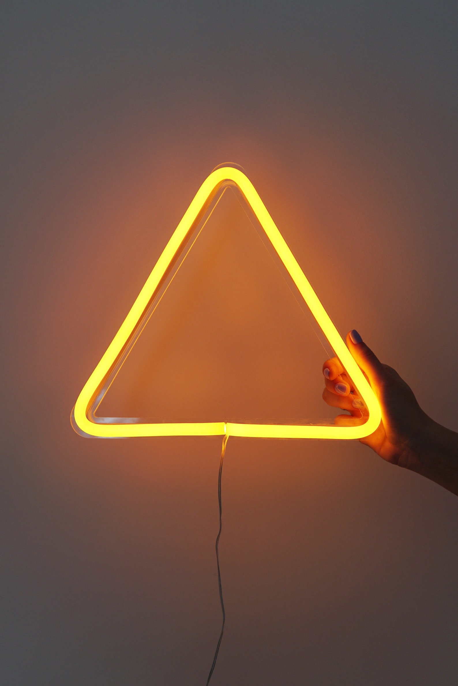 Triangle LED Neon Sign - Etsy