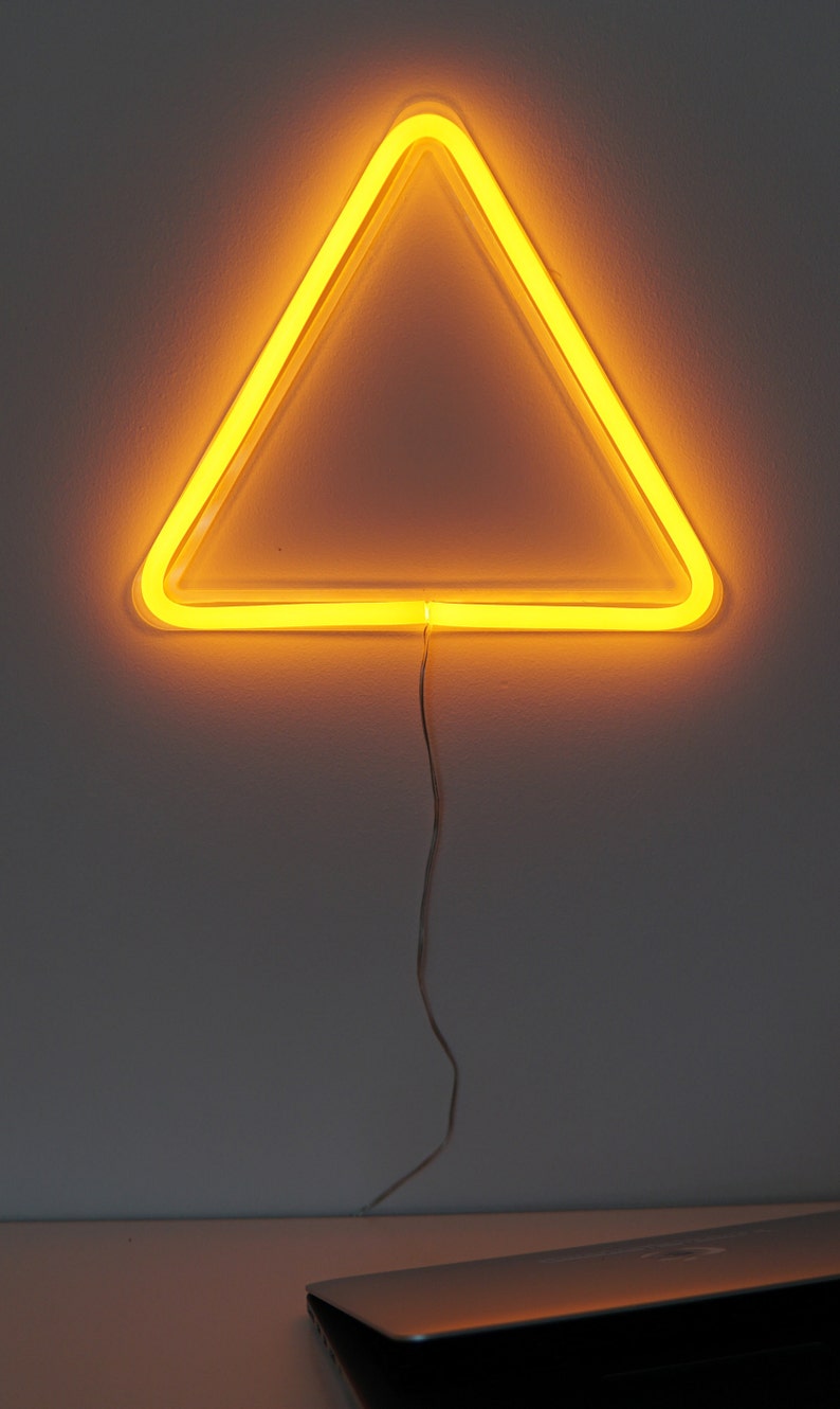 Triangle LED Neon Sign | Etsy Triangle LED Neon Sign | Etsy