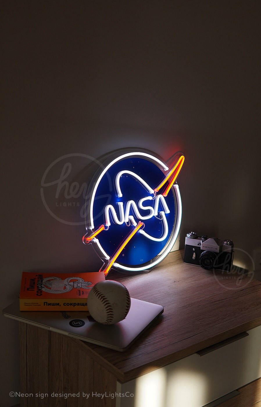 Moving Lights Nasa Logo
