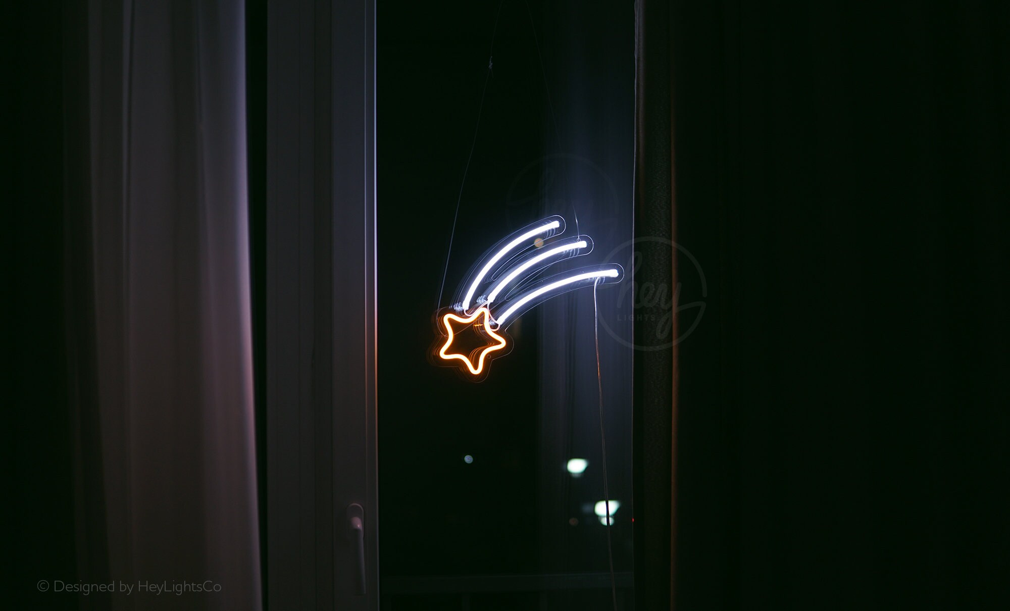Shooting Star LED Neon Sign Neon Comet - Etsy