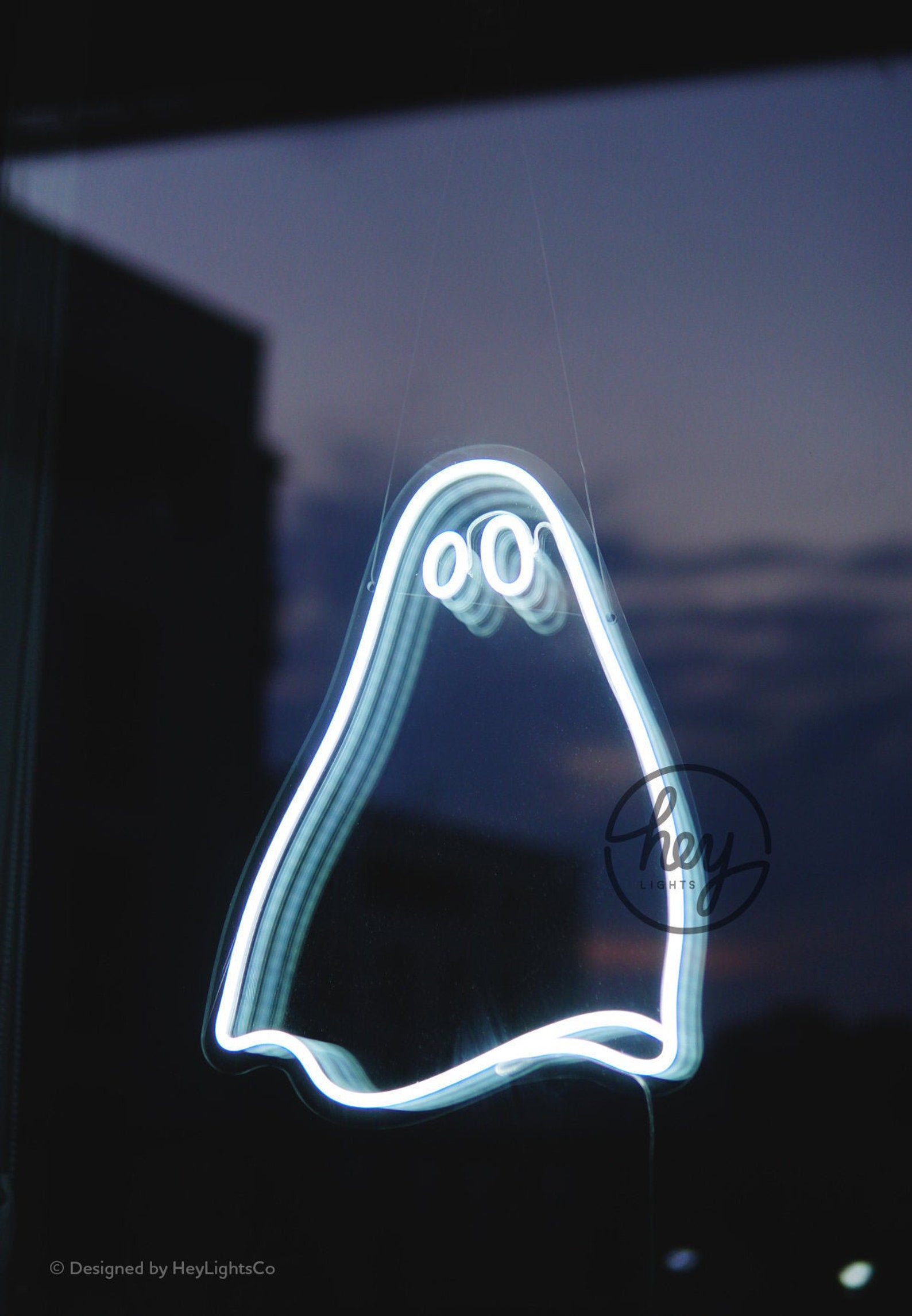 Ghost Neon Sign. Spooky Halloween Led Neon Lamp. Halloween | Etsy