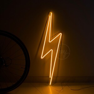 Lightning BOLT LED Neon Sign - Etsy