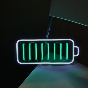 Batteries SET 2 LED Neon Signs Low Battery Full Battery - Etsy