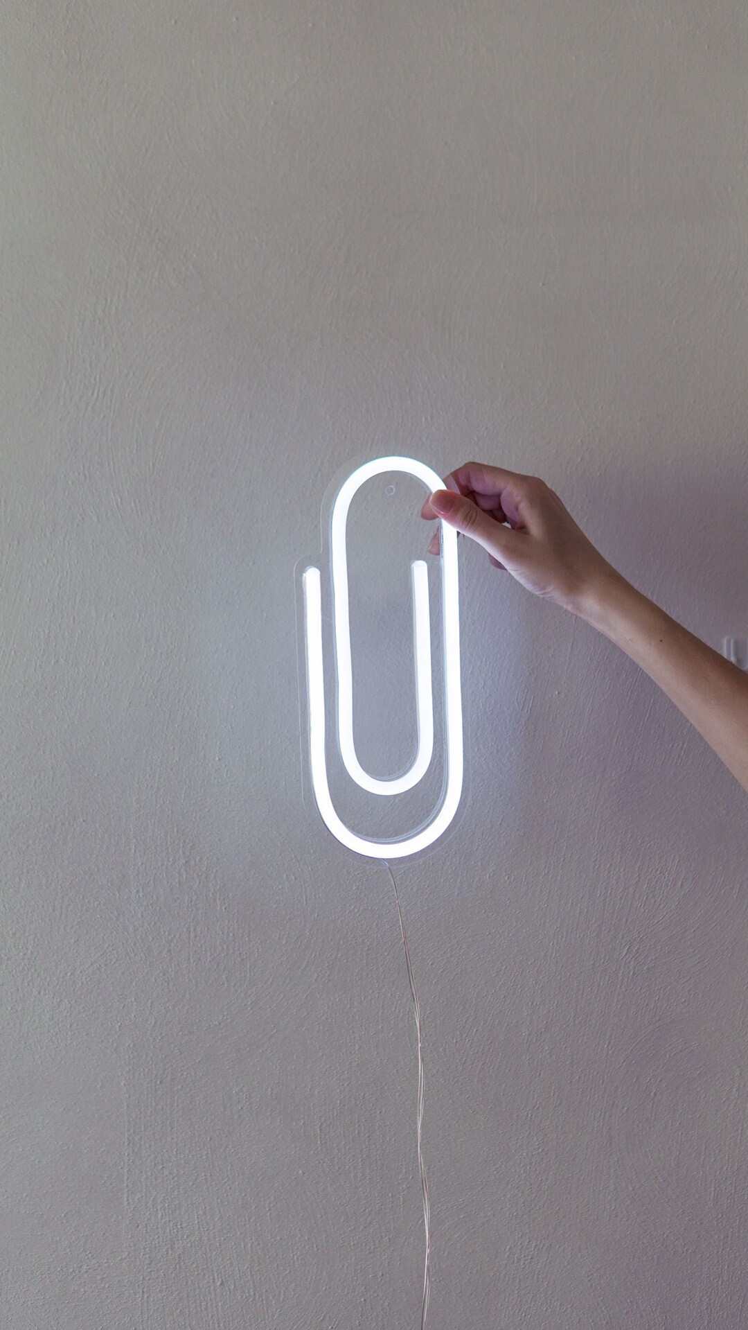Paper Clip LED Neon Sign / Back to School / Office Decor - Etsy