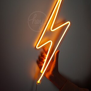 Lightning BOLT LED Neon Sign - Etsy