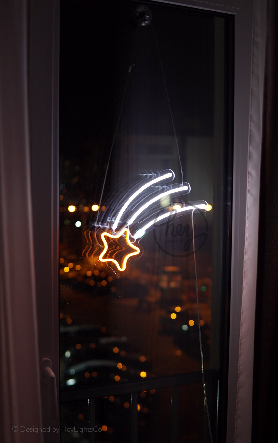 Shooting Star LED Neon Sign Neon Comet | Etsy