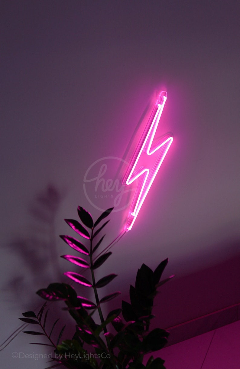 Lightning BOLT LED Neon Sign - Etsy