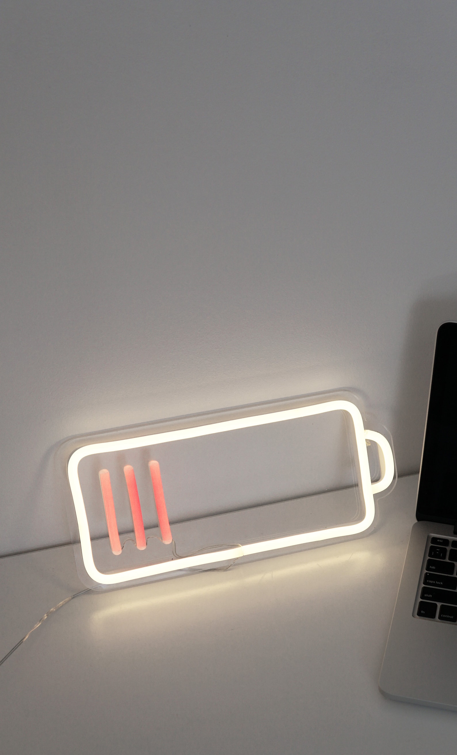 Low Battery LED Neon Sign - Etsy