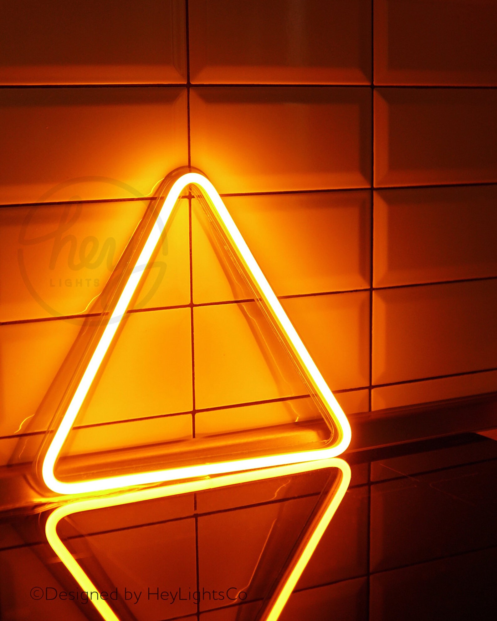 Triangle LED Neon Sign - Etsy