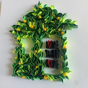 Paper Quilling Home Sweet Home Wall Art Home Decor - Etsy