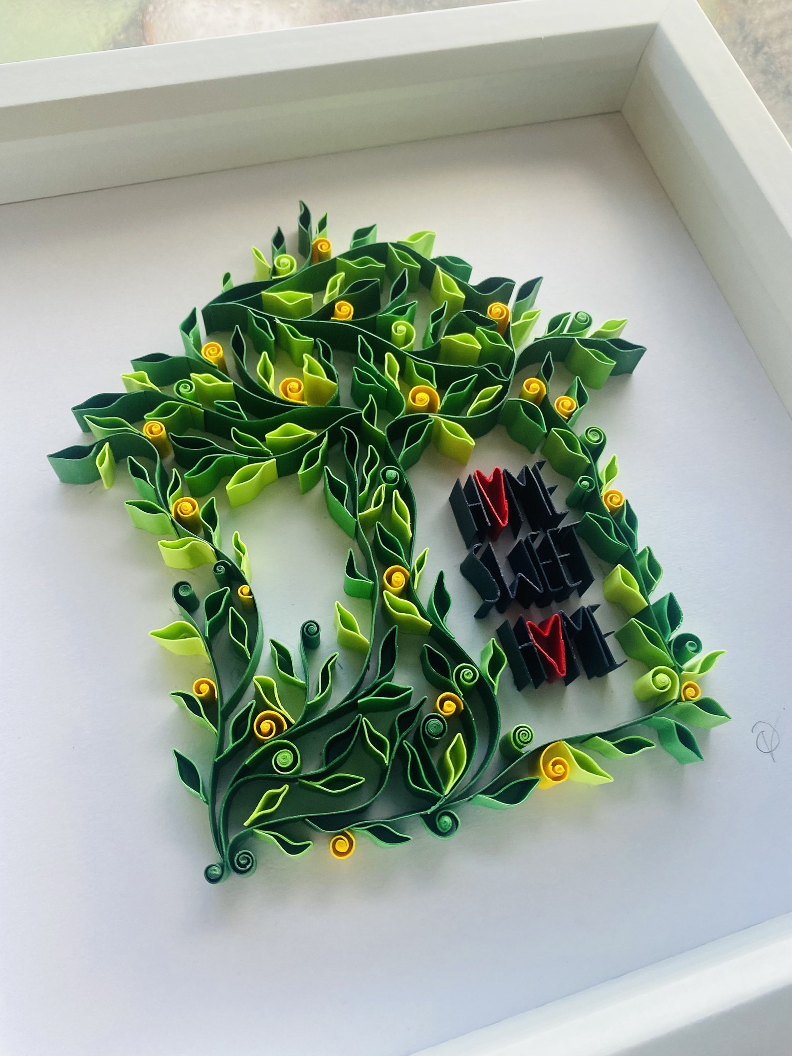 Paper Quilling Home Sweet Home Wall Art Home Decor - Etsy