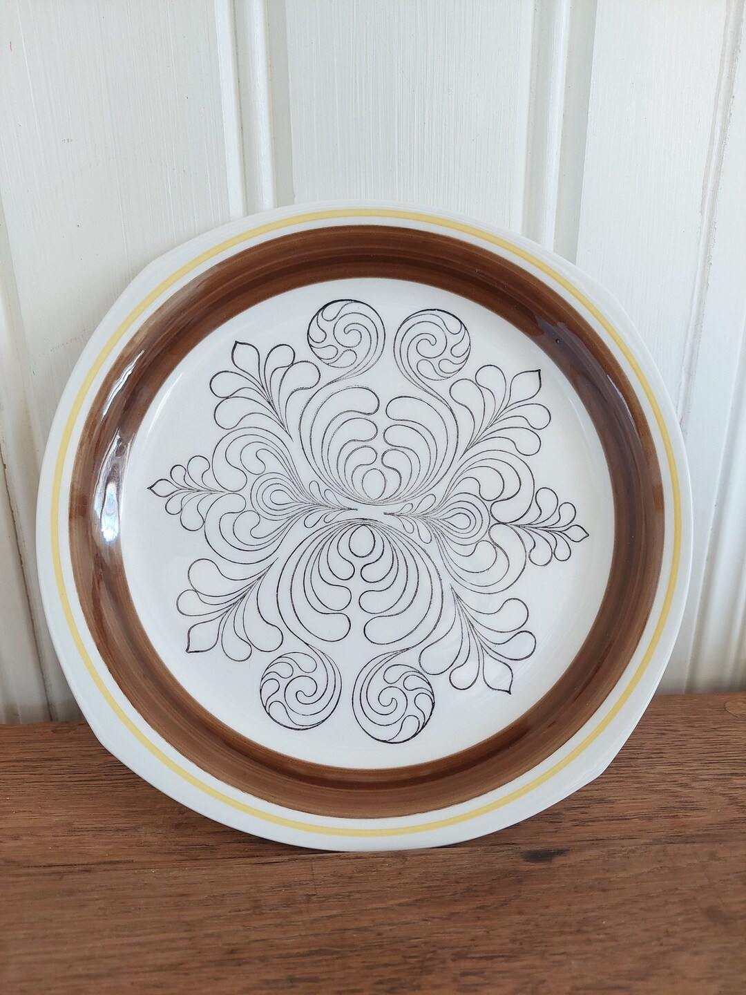 4 GEFLE "ek" Dinnerplates Designed by Barbro Löfgren Örtendahl in 1970 ...