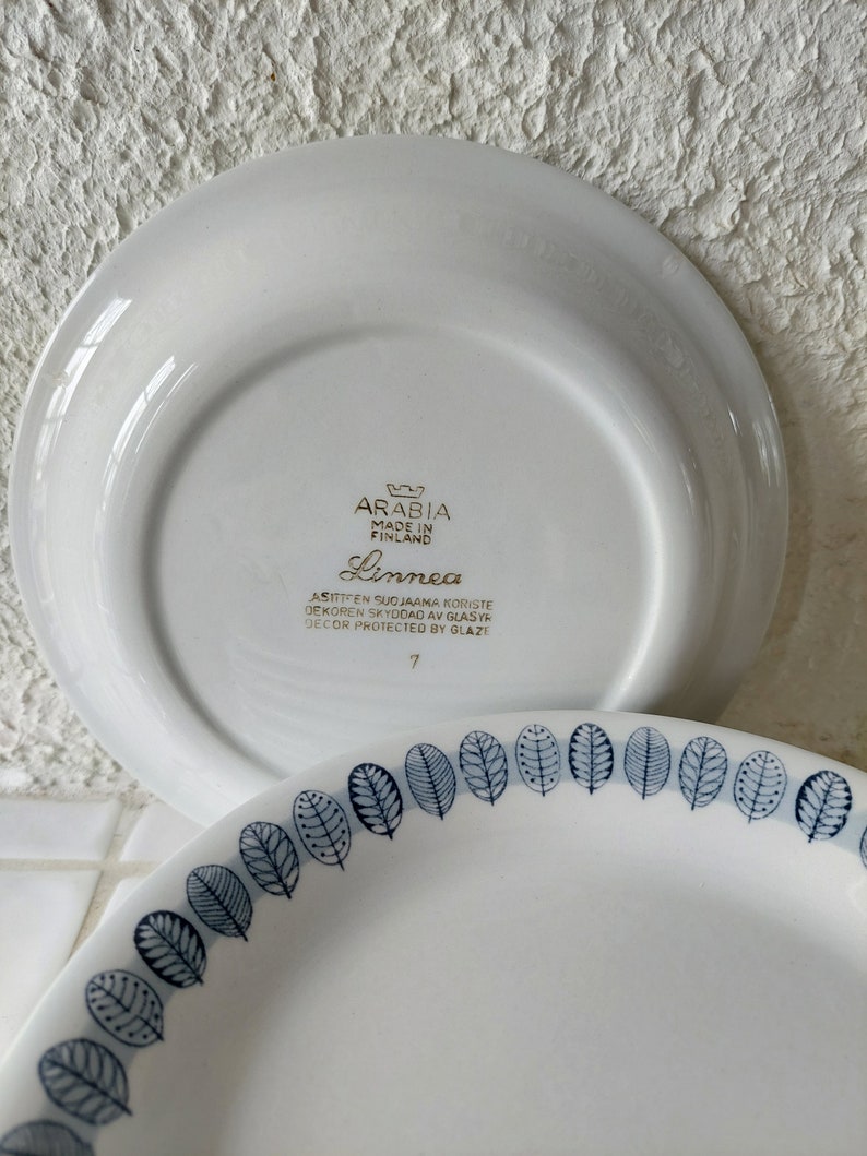 11 ARABIA LINNEA Rare Plates Pattern Designed by Raija Uosikkinen and ...