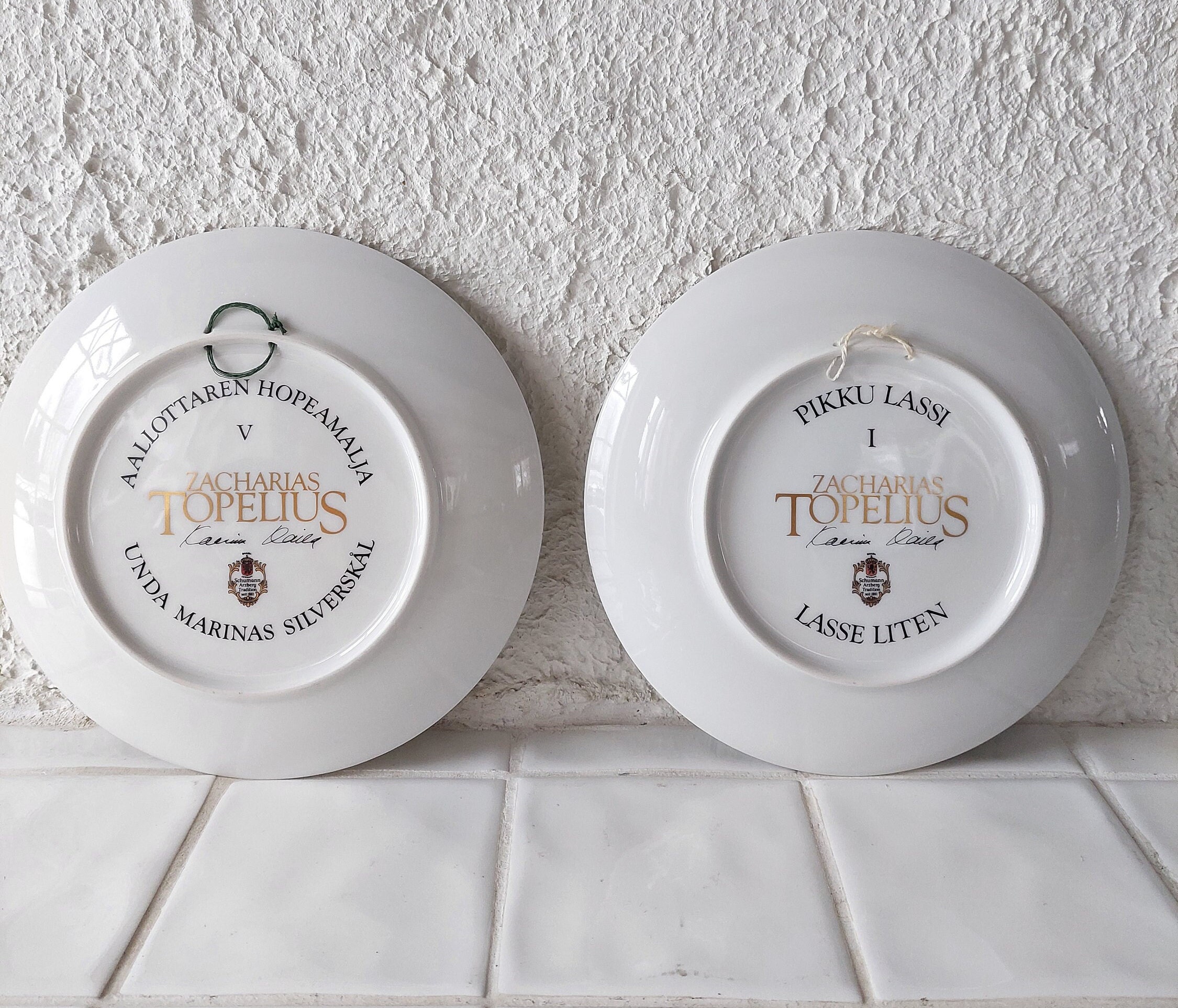 Zacharias Topelius Collectible Wall Plate Series Designer Kaarina Kaila ...