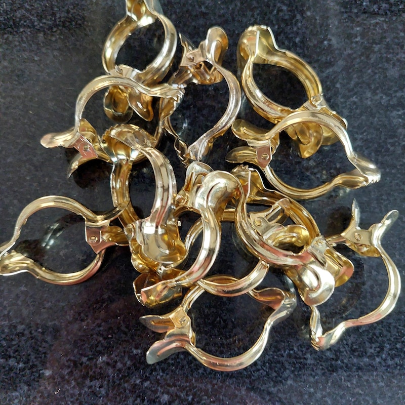 Brass Curtain Clips - Etsy UK