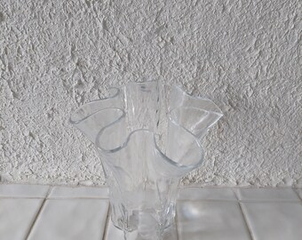 MUURLA FINLAND Tulip Vase in Clear Glass - Etsy