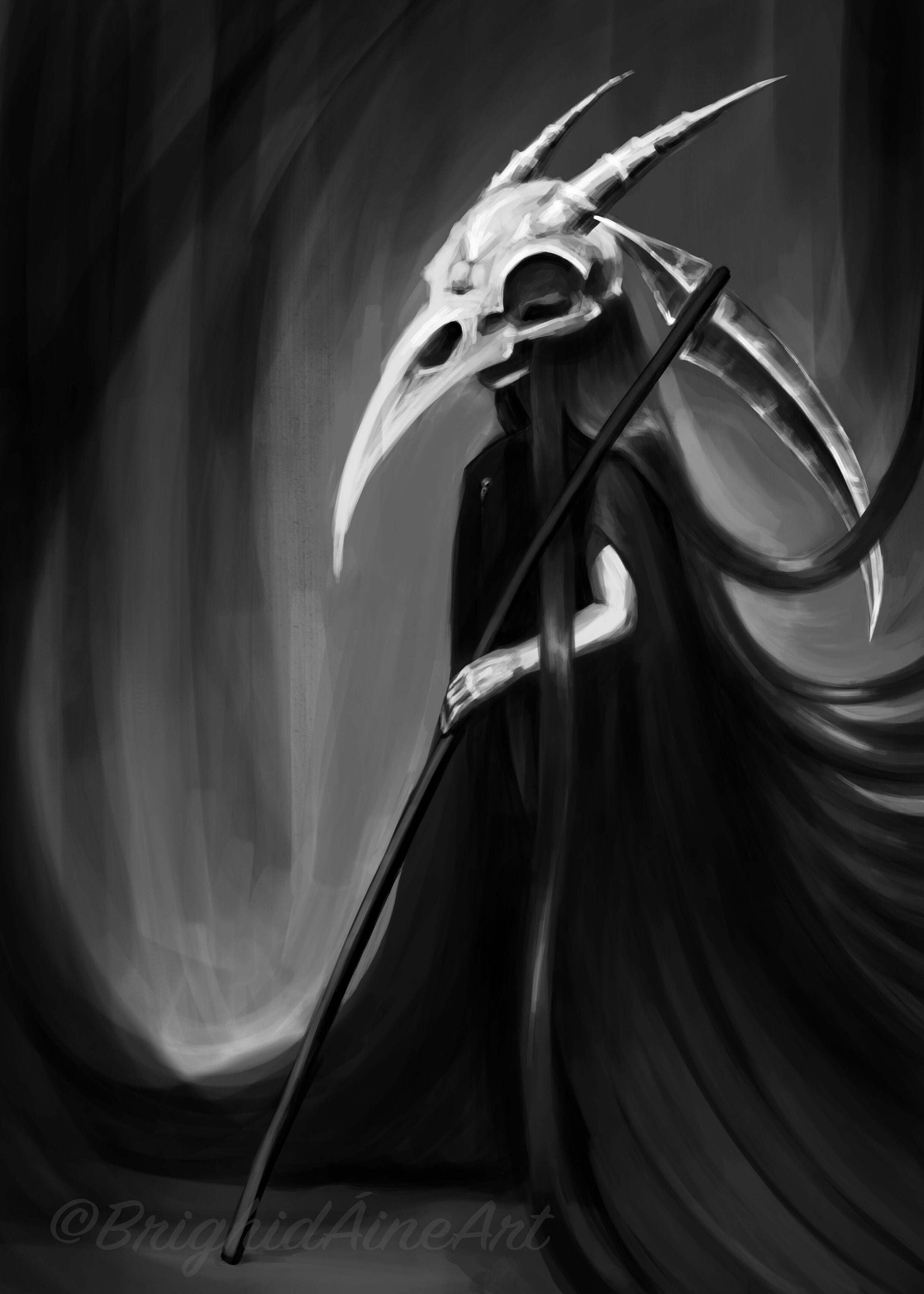 The Crow gothic art macabre fantasy art original drawing | Etsy