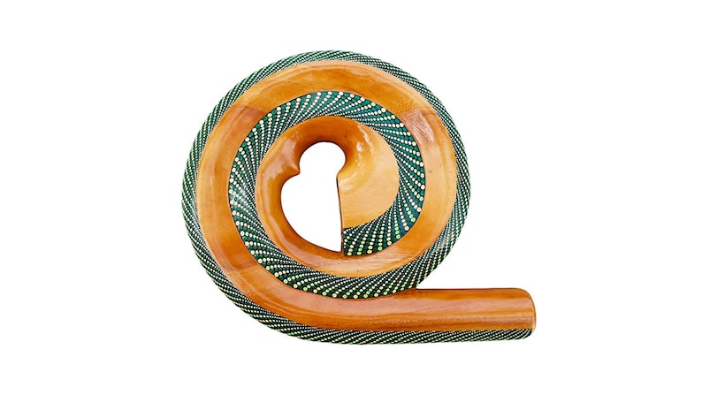 Spiral Travel Didgeridoo Instrument , Didgeridoo Small Australian Bali ...