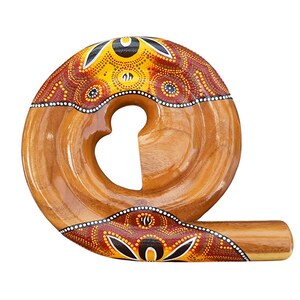 Spiral Travel Didgeridoo Instrument , Didgeridoo Small Australian Bali ...