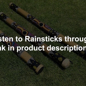 Rain Stick , Handcrafted Bamboo Rain Maker 60 80 100 Cm , Hand Painted Rainstick Rainmaker ...