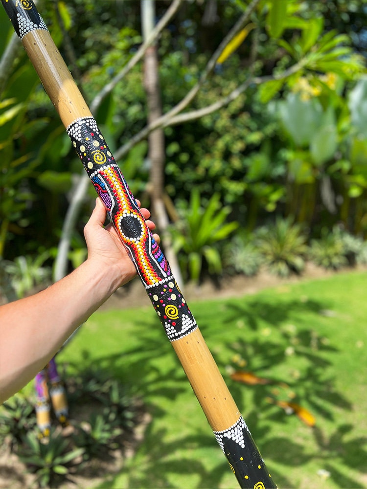 Rain Stick , Handcrafted Bamboo Rain Maker 60 80 100 Cm , Hand Painted ...