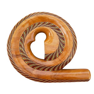 Spiral Travel Didgeridoo Instrument , Didgeridoo Small Australian Bali ...