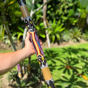 Rain Stick , Handcrafted Bamboo Rain Maker 60 80 100 Cm , Hand Painted Rainstick Rainmaker ...