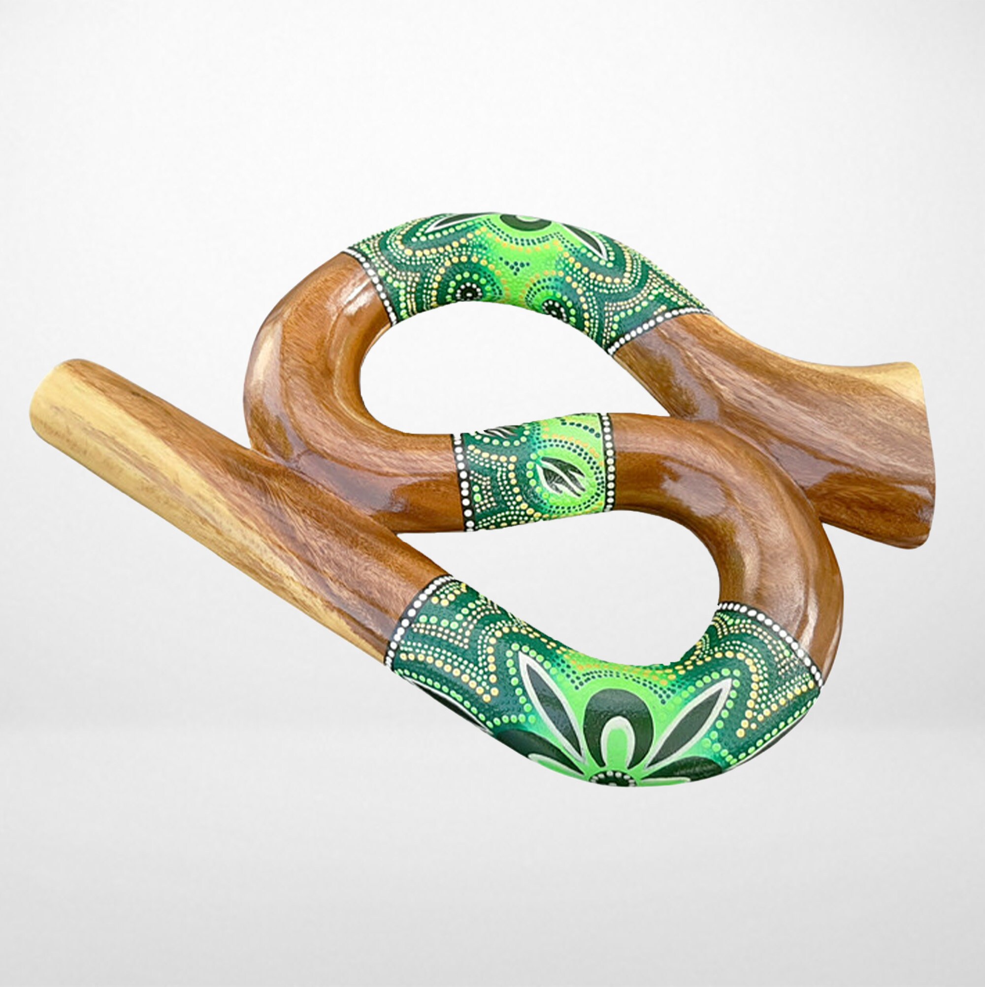 Snake Travel Didgeridoo Instrument , Handcrafted Painted Compact ...
