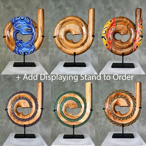 Spiral Travel Didgeridoo Instrument , Didgeridoo Small Australian Bali ...