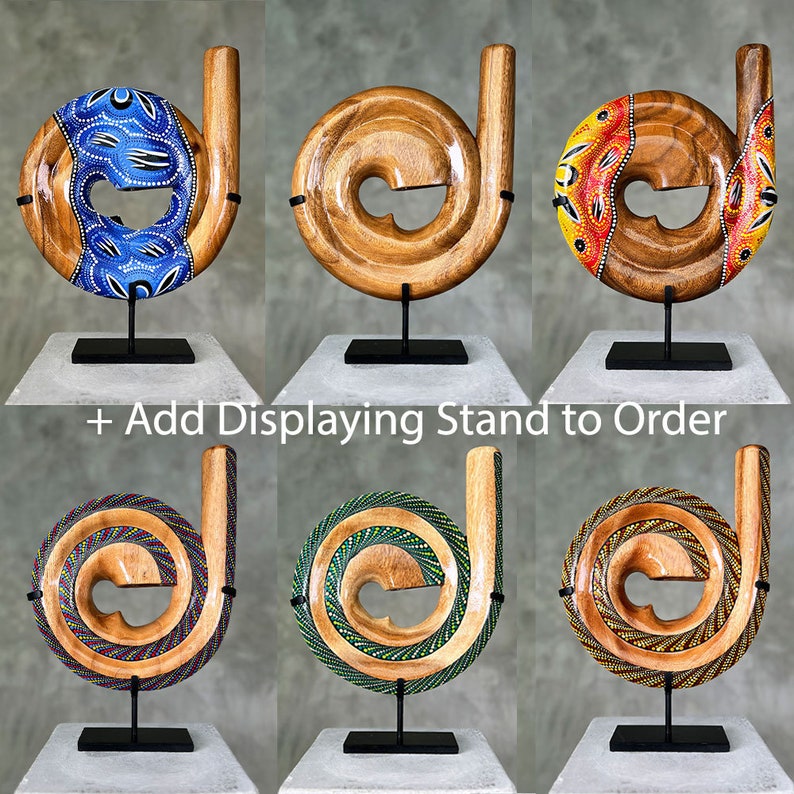 Spiral Travel Didgeridoo Instrument , Didgeridoo Small Australian Bali ...